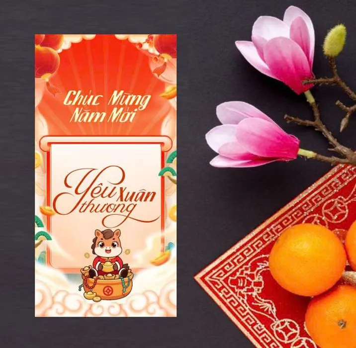 Mẫu Lì Xì Tết 2026 Phong Cách Hoạt Hình Dễ Thương - File CDR