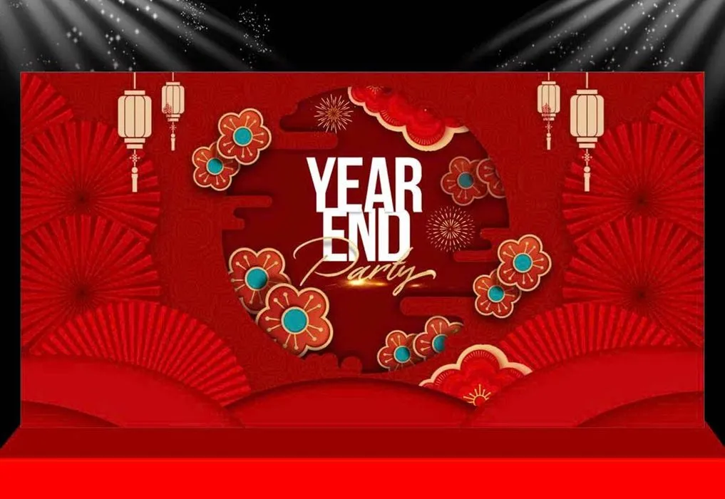 Backdrop Tết Cung Chúc Tân Xuân Đỏ Rực – File CDR Thiết Kế Sẵn