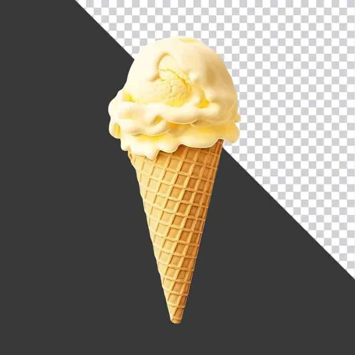 Kem Vanilla Ngon Tuyệt - Hình Ảnh PNG Chất Lượng Cao cho Thiết Kế